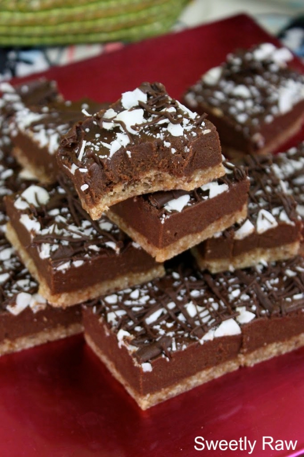 Raw Vegan Chewy Chocolate Squares